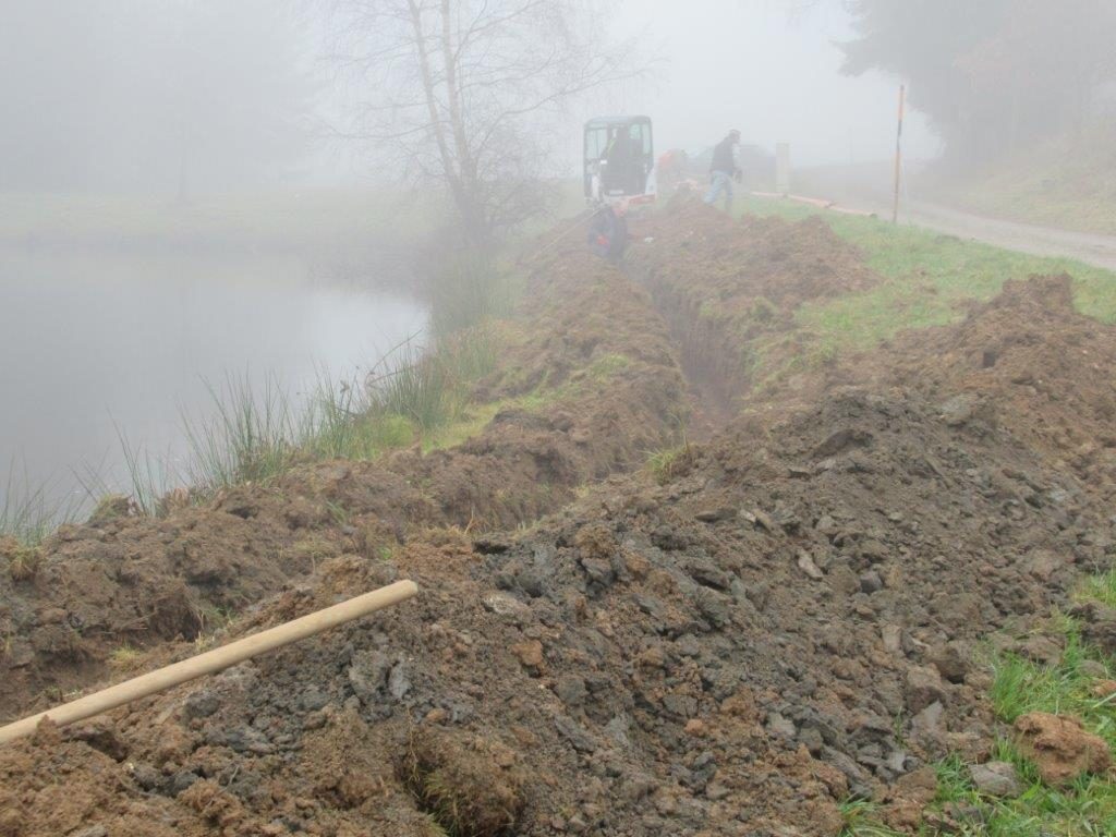 Wasserzufuhr für Duscher Albert Weiher verlegt – Fischreiverein ...